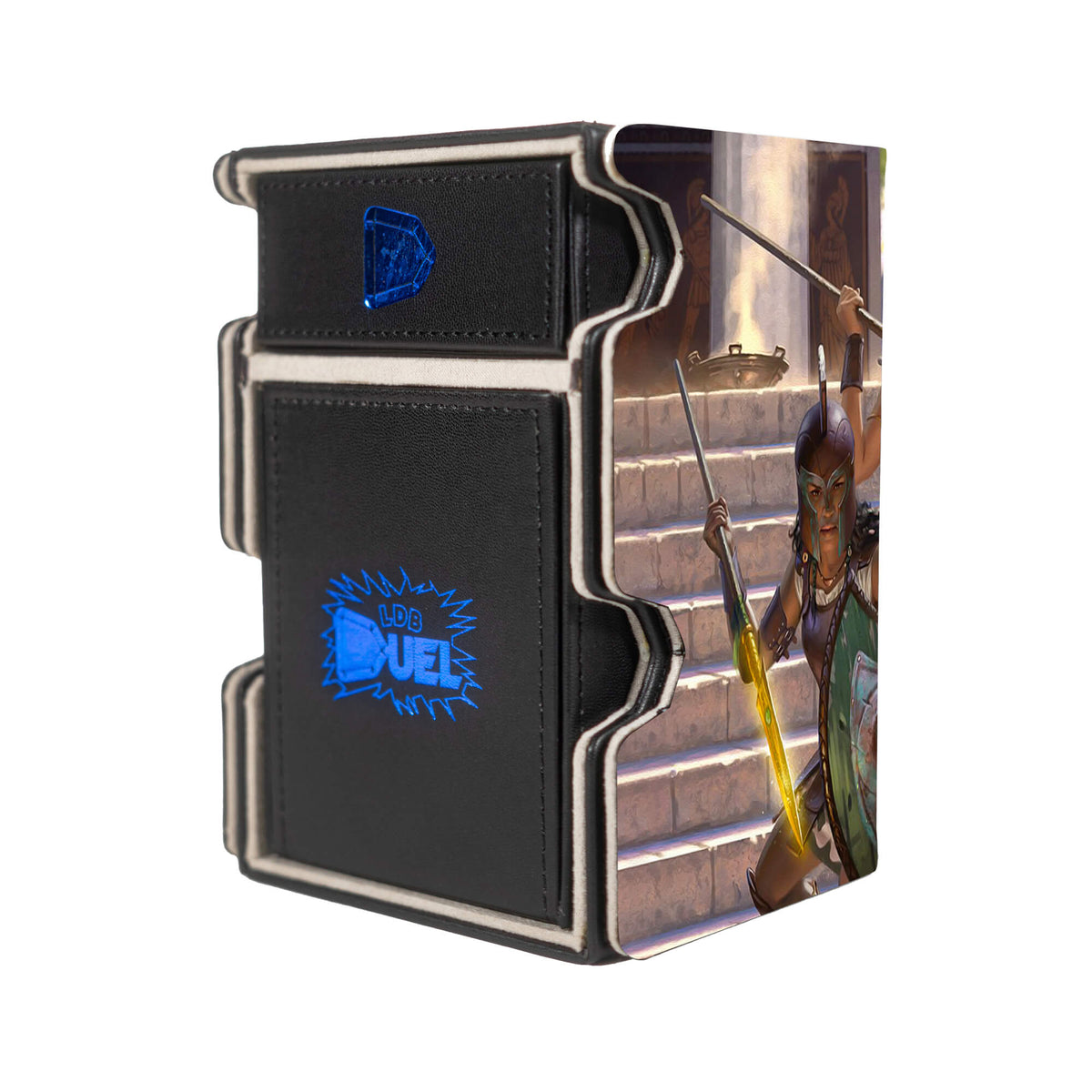 Anthem of Champions Deck Box- Holds 100 Double Sleeved Cards – LDB Duel
