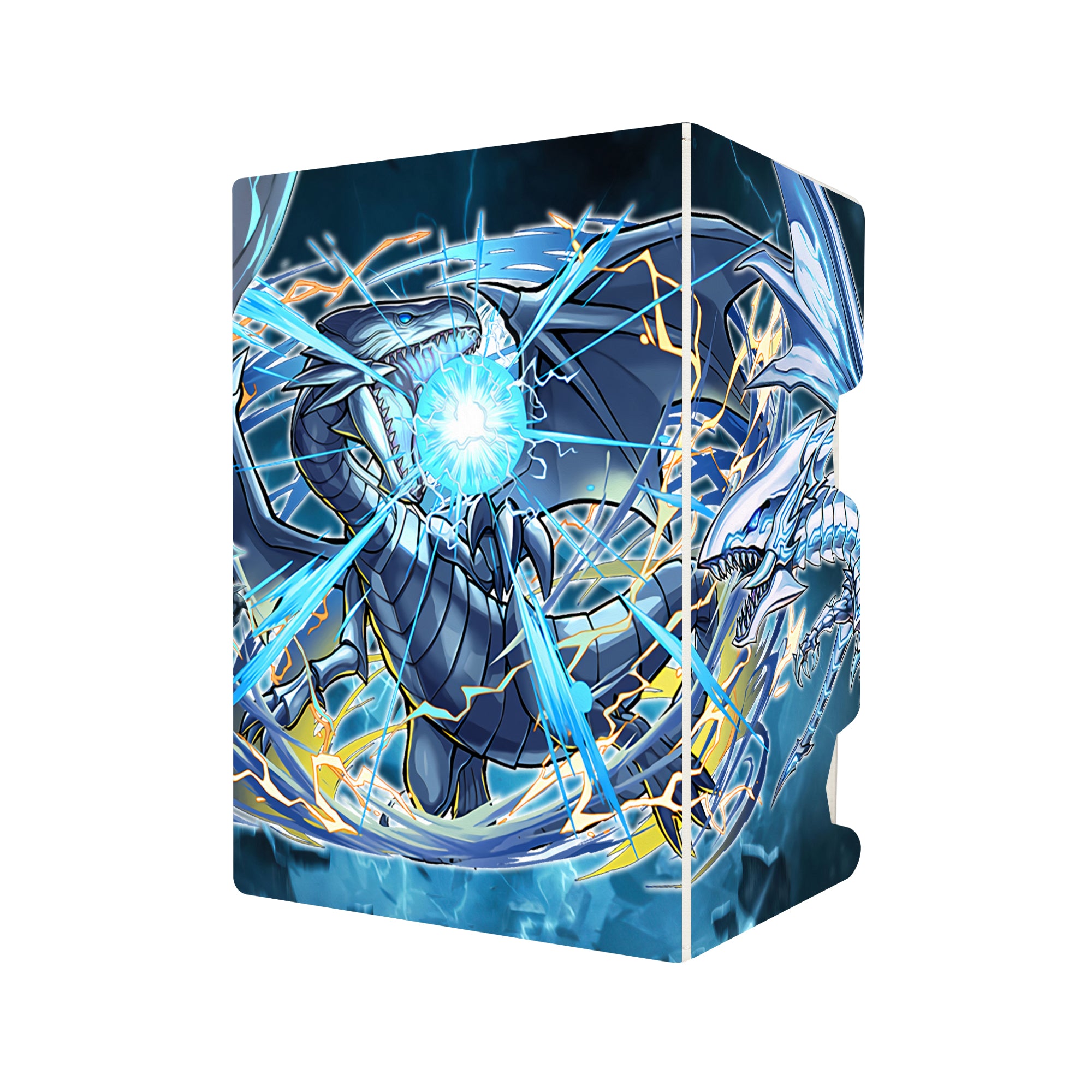 Blue-Eyes White Dragon Deck Box- Holds 100 Double Sleeved Cards – LDB Duel