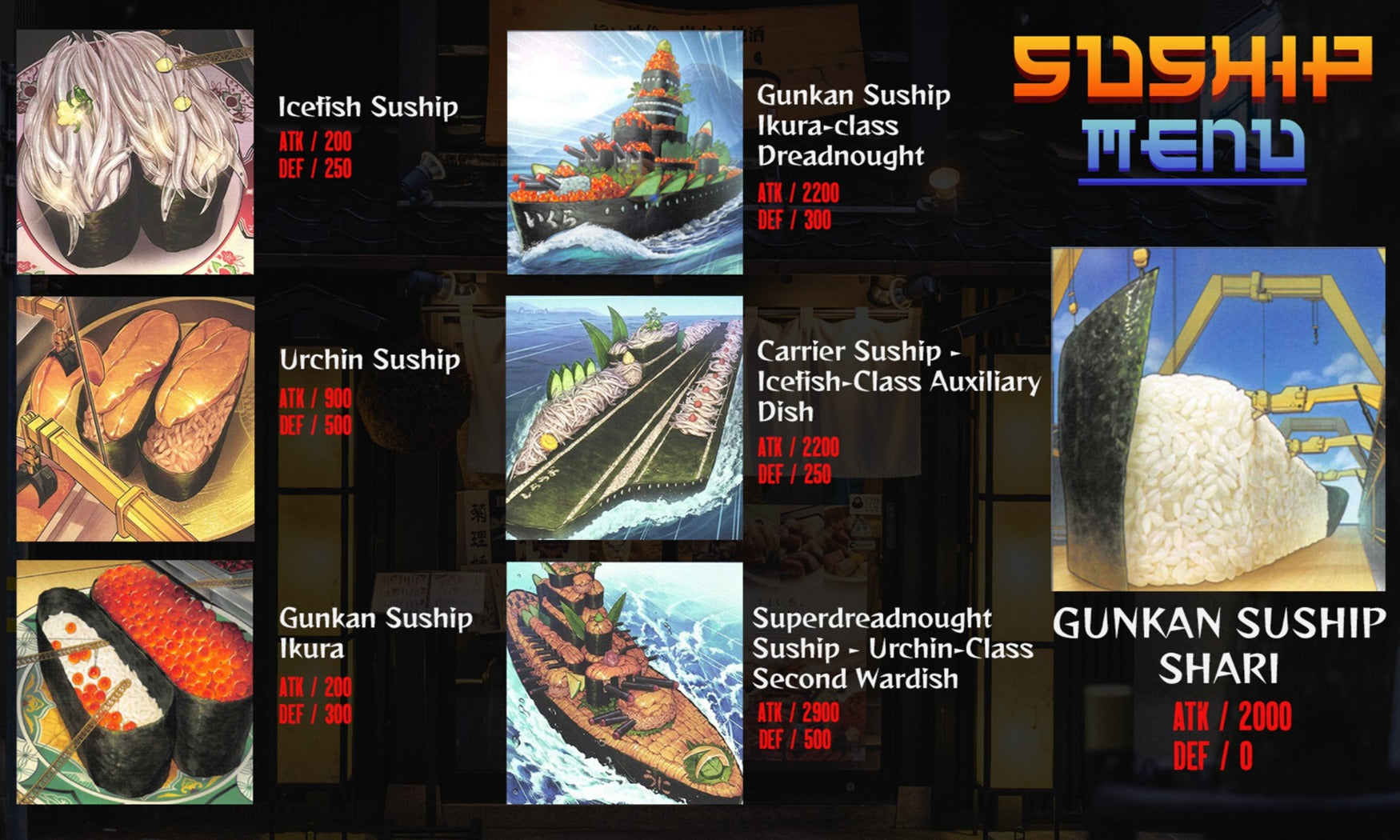 Tapete de juego Suship Gunkan – LDB Duel